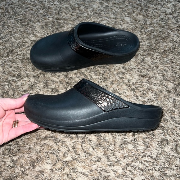 CROCS | Shoes | Crocs Black Clog Slip On Shoes Size 5 | Poshmark